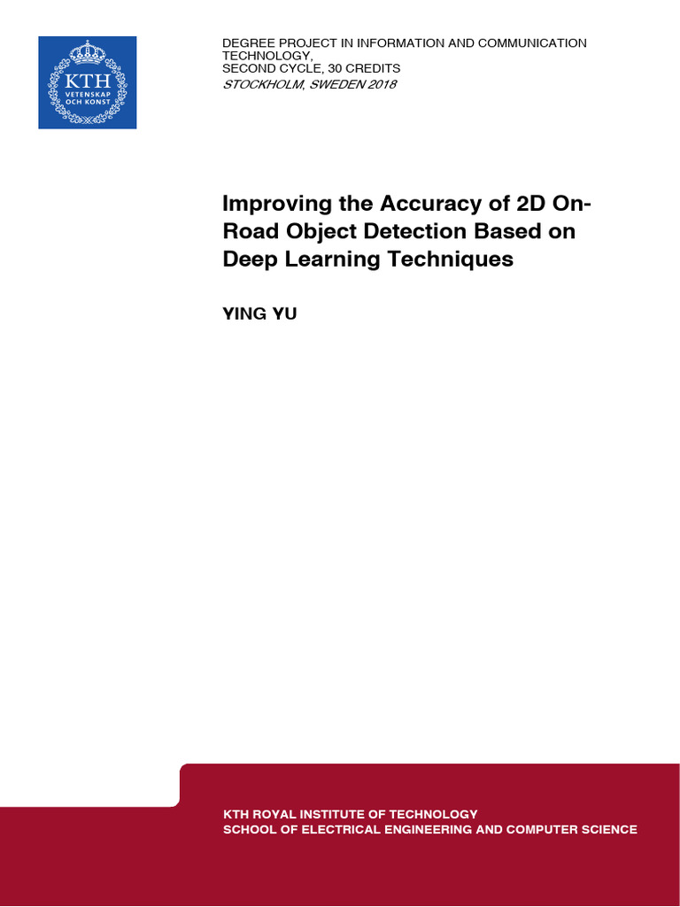 Enhancing 2D Object Detection Accuracy | PDF | Deep Learning ...