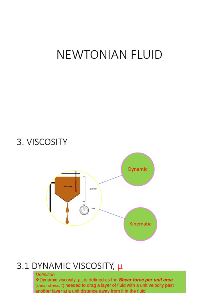Newtonian Fluid | PDF | Viscosity | Liquids