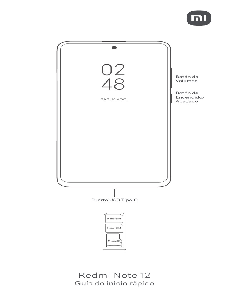 Guía rápida Redmi Note 12 | PDF | Radio | Cargador de batería