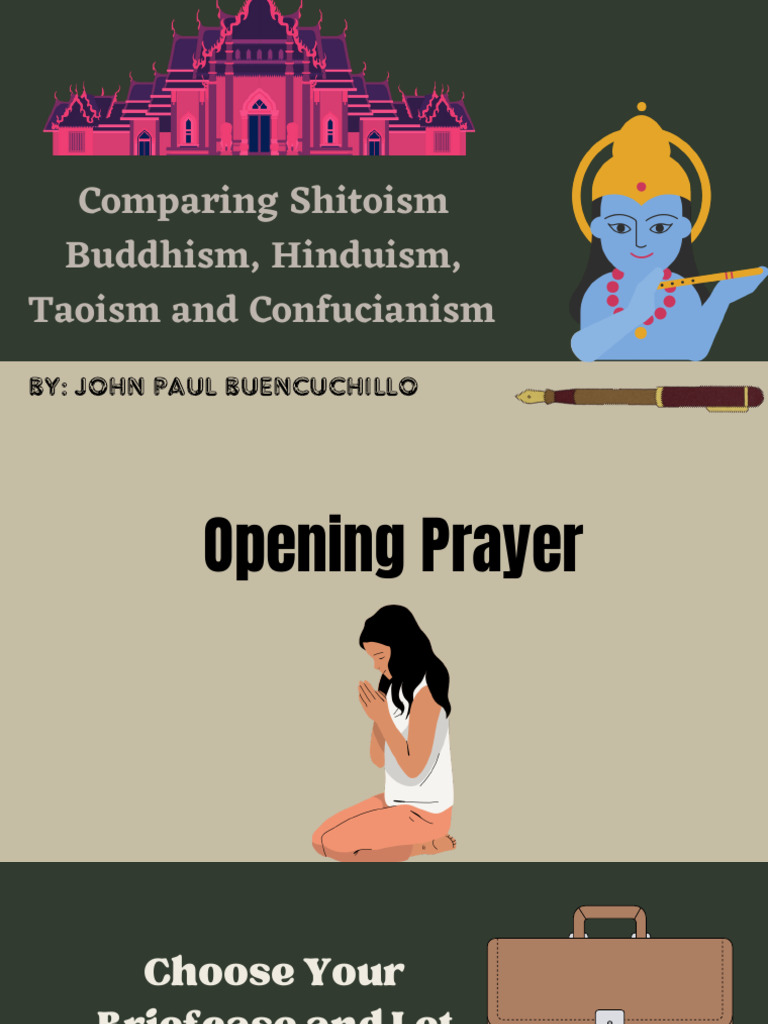Comparing Shintoism, Buddhism, Hinduism, Taoism and Confucianism | PDF ...
