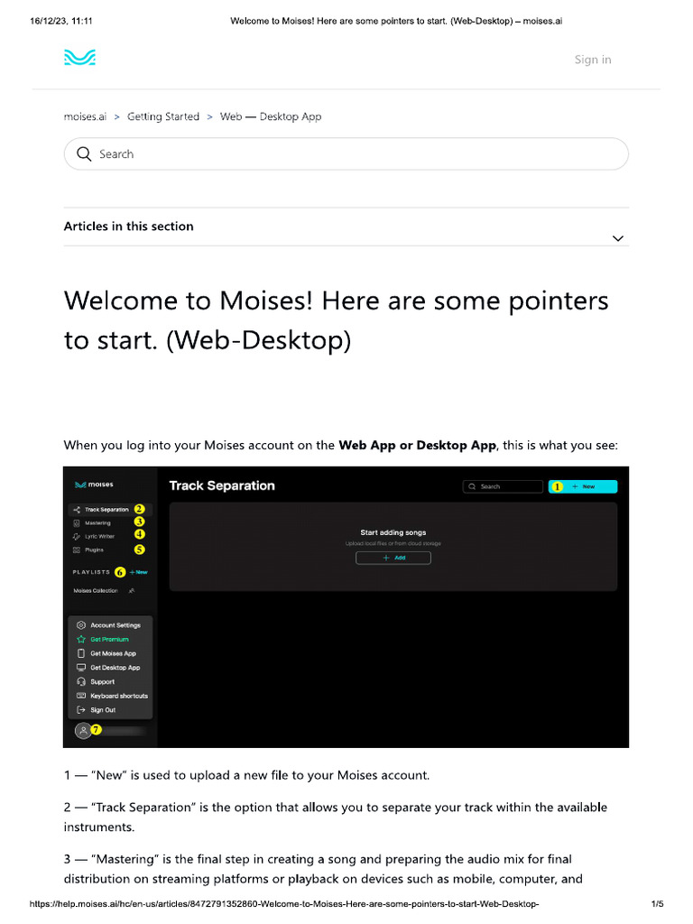 Moises Pointers To Start. | PDF