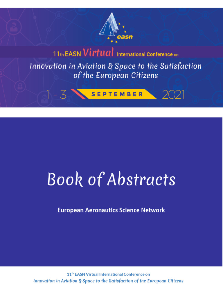 11th EASN Virtual Conference-Book of Abstracts | PDF | Composite ...