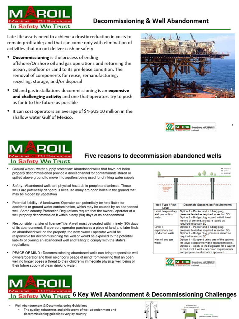 Decommissioning & Well Abandonment | PDF | Groundwater | Water