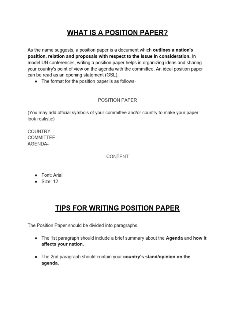 POSITION_PAPER | PDF | Treaty On The Non Proliferation Of Nuclear ...