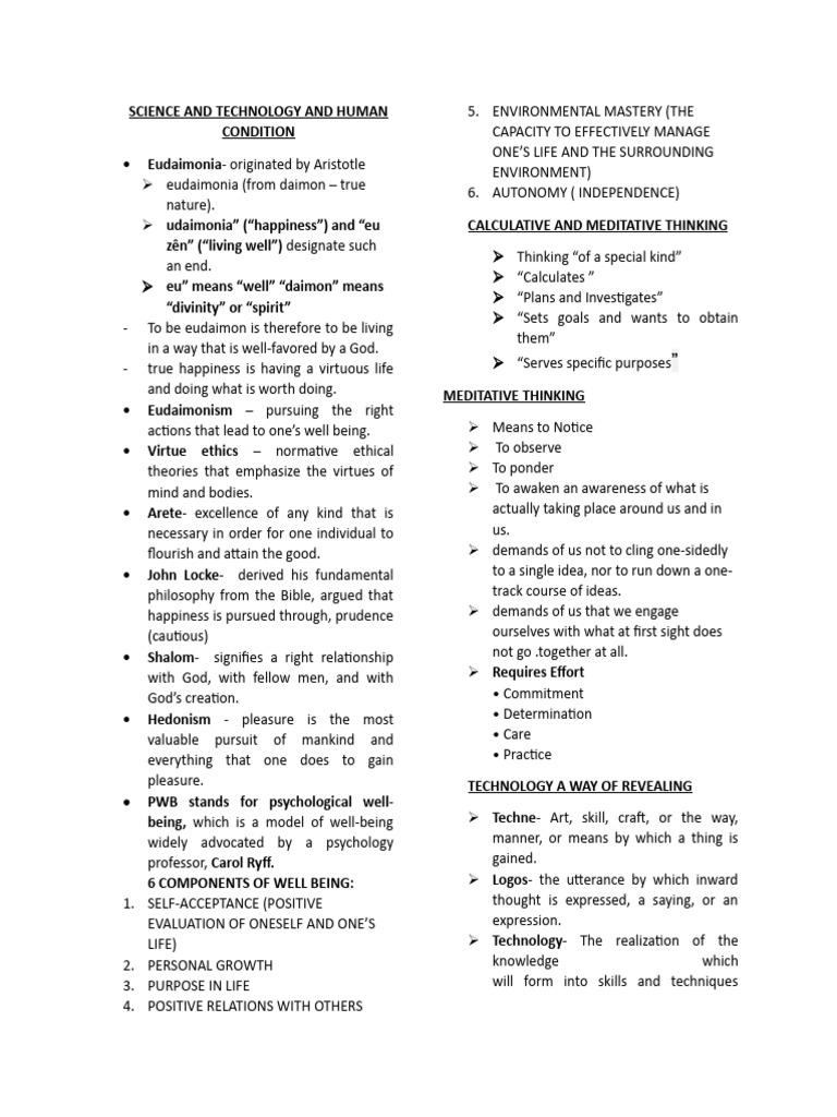 Science and Technology and Human Condition | PDF | Prenatal Development | Childbirth