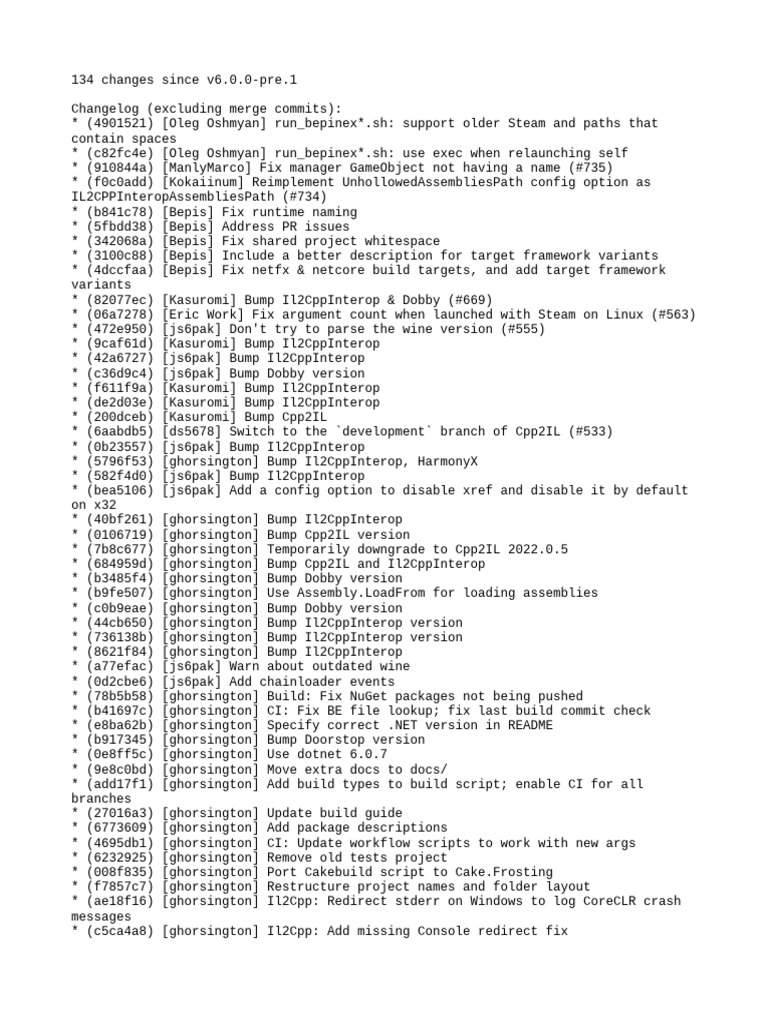Change Log | PDF | Microsoft Windows | Software Development