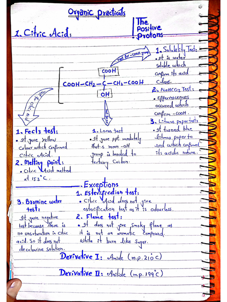 Positive Proton Organic Practicals | PDF
