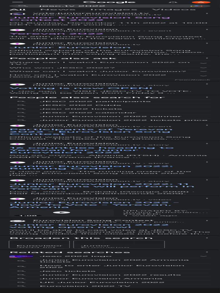 Jesc - TV 2022 - Google Search | PDF | Broadcasting | Competition