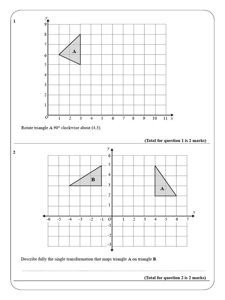 Rotations 21 4 23 | PDF | Geometry | Euclidean Geometry