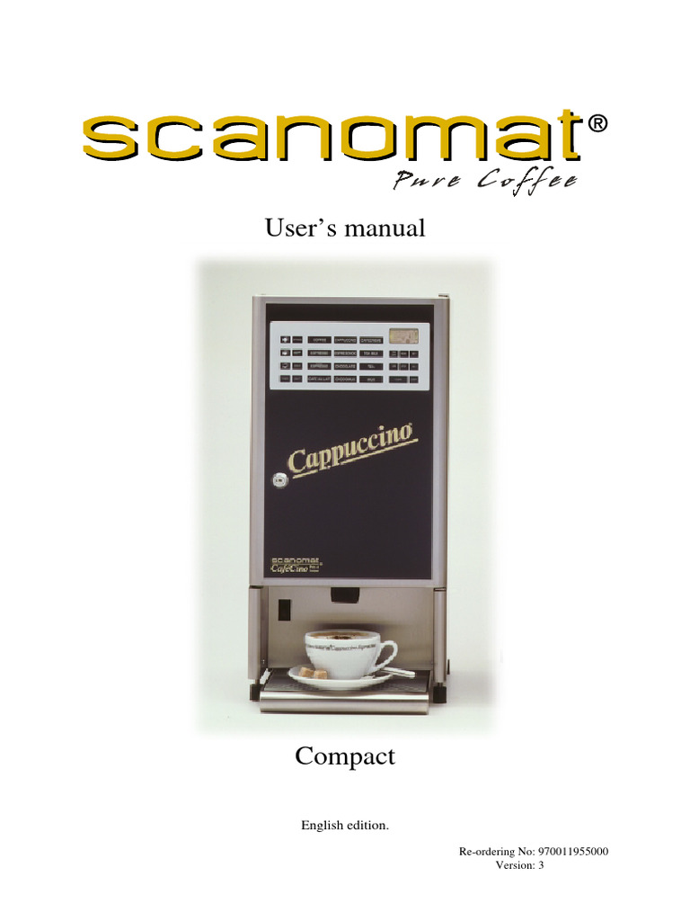 user manual scanomat pro4compact | PDF | Screw | Brewing