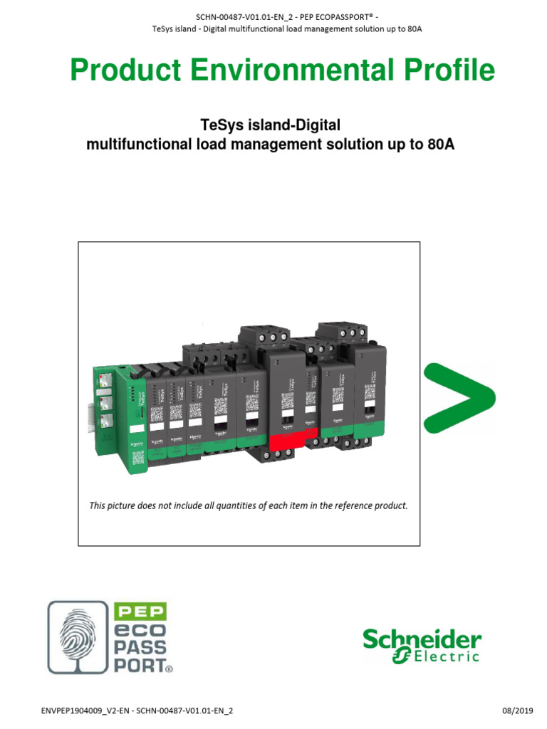 PEP Ecopassport ENVPEP1904009 - V2 | PDF | Electric Power | Electricity