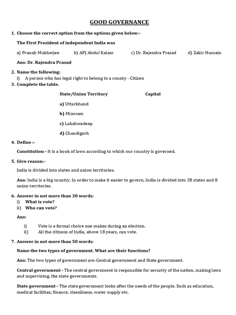 Understanding India's Governance Structure | PDF | Politics | Social ...