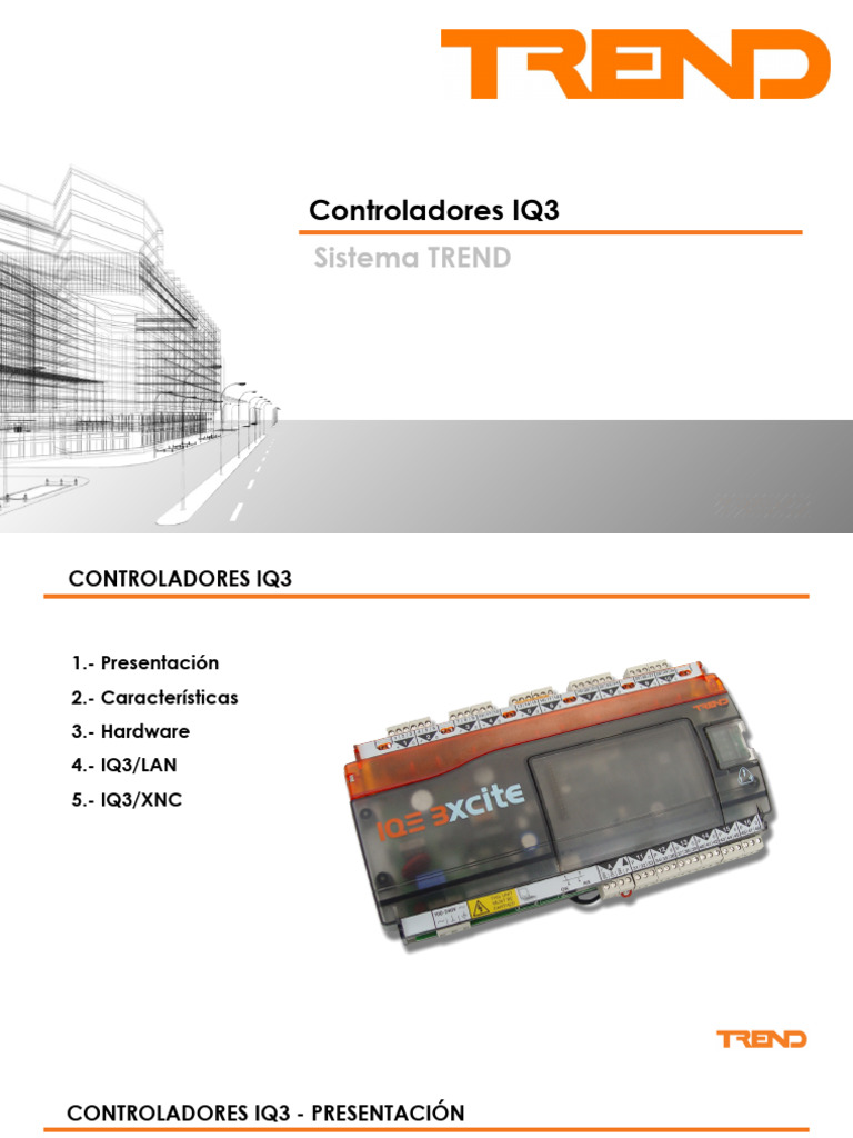 Controladores IQ3: Sistema TREND | PDF | Hardware de la computadora | Memoria de acceso aleatorio