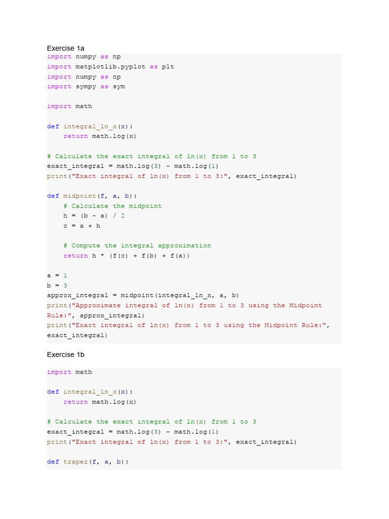 Log Integral Approximations in Python | PDF | Integral | Mathematical Analysis
