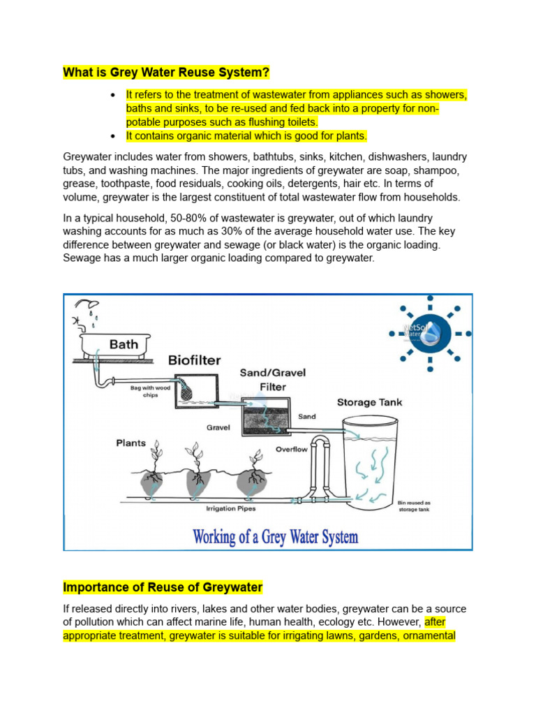 Understanding Grey Water Reuse Systems | PDF | Reclaimed Water | Sewage