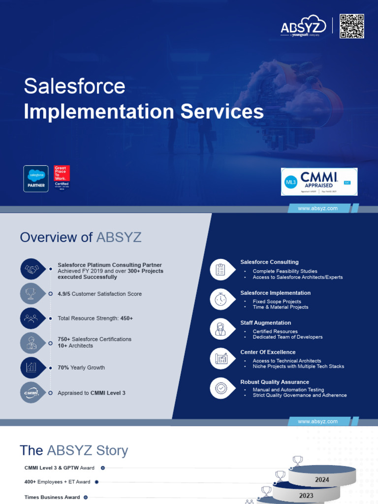 Salesforce Implementation Services PPT by ABSYZ | PDF | Consultant ...