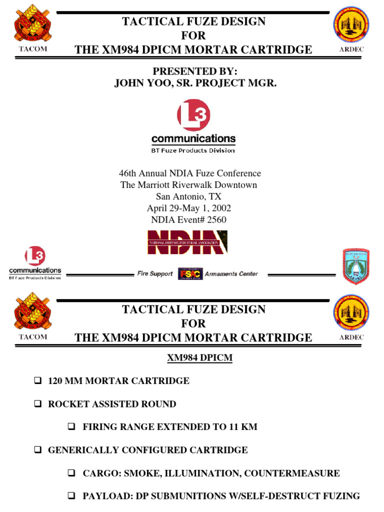 Military Fuze Design Insights | PDF | Fuze | Cartridge (Firearms)