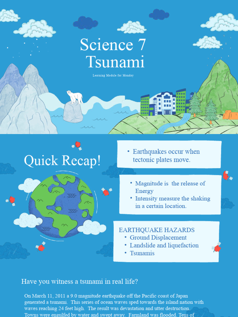 Understanding Tsunamis for Grade 7 | PDF | Tsunami | Earthquakes