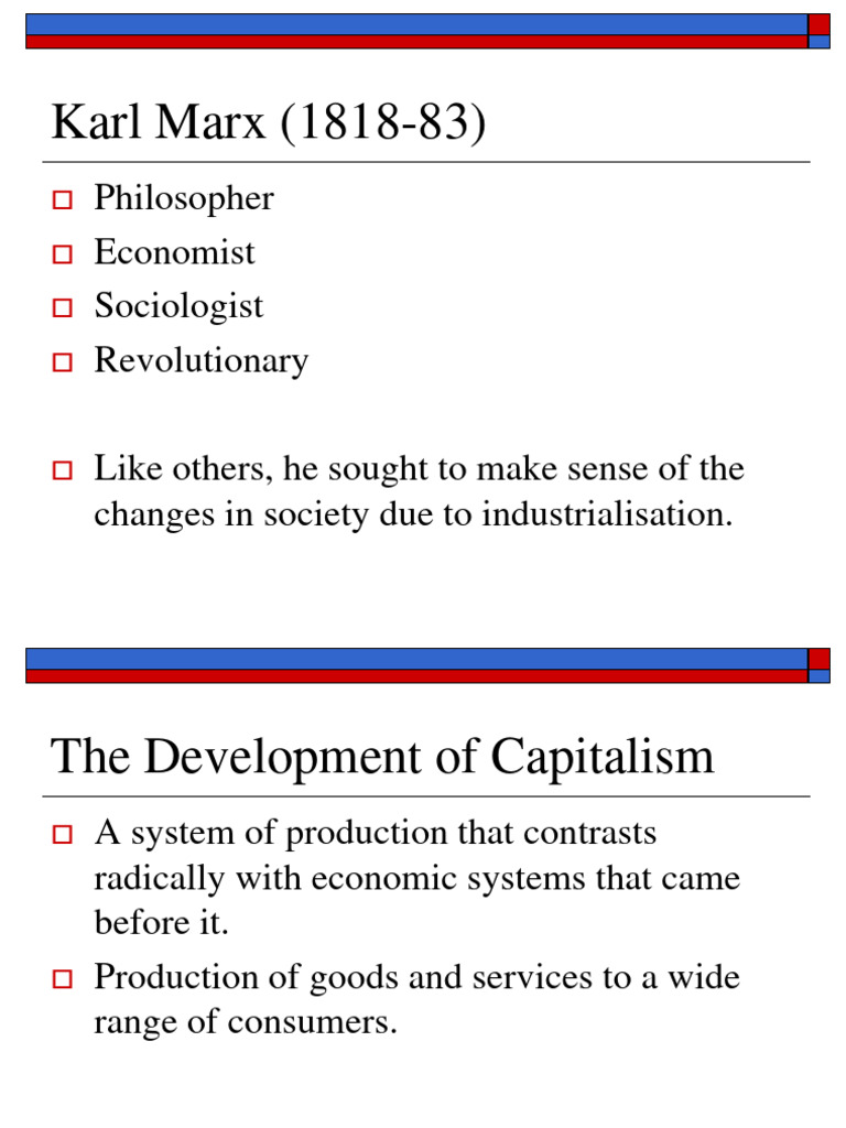 4 - Karl Marx | PDF | Exploitation Of Labour | Capitalism