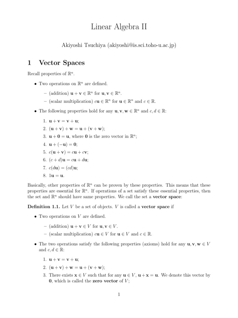 Text (Vector Space) | PDF | Basis (Linear Algebra) | Linear Subspace