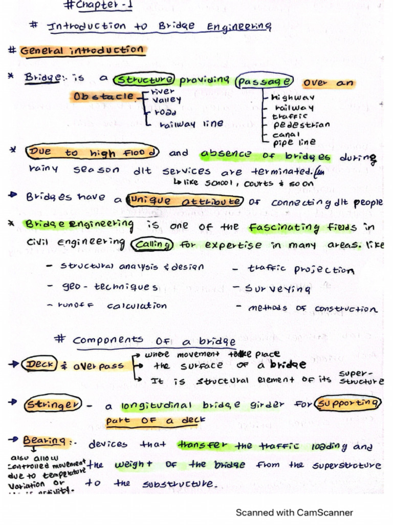 Chapter 1 (Bridge design) | PDF