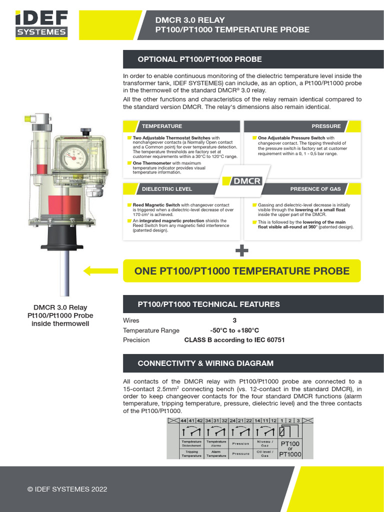 DMCR PT100 PT1000 - (GB) | PDF | Relay | Switch