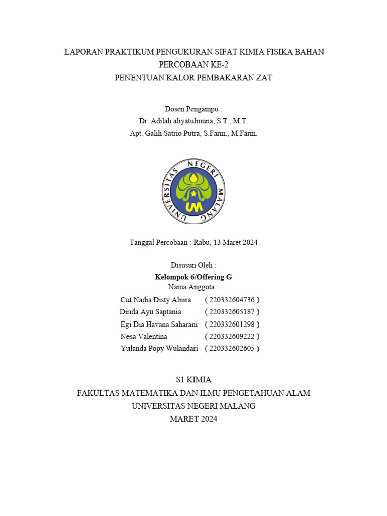 Prak Kimfis Percobaan 2 | PDF