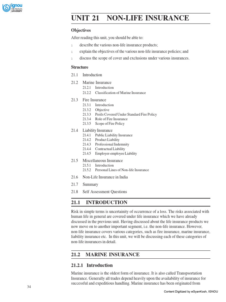 Unit-21 | PDF | Liability Insurance | Insurance