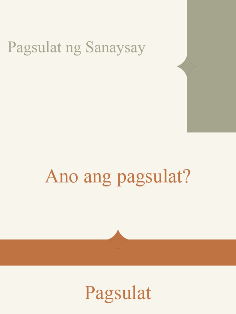 Pagsulat NG Sanaysay | PDF