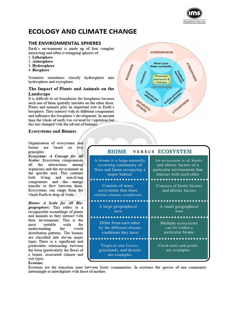 World Ecology and Climate Change | PDF | Climate Change | Greenhouse Effect