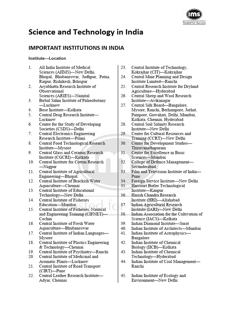 Science and Technology in India | PDF | Satellite | Outer Space