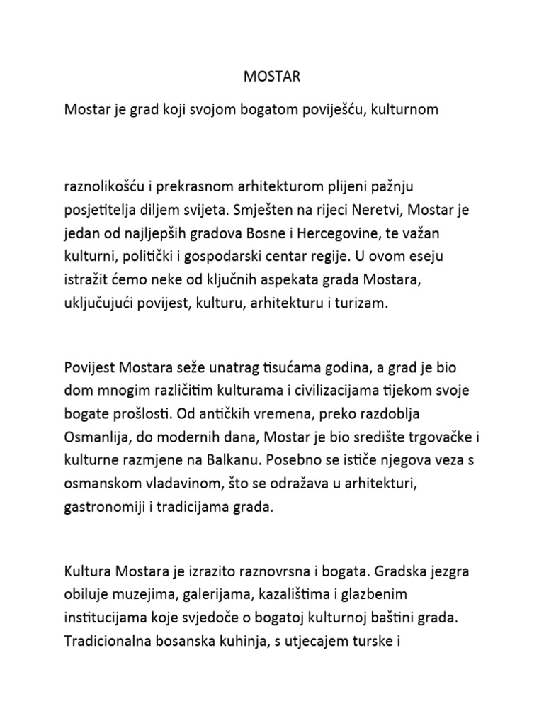 MOSTAR | PDF