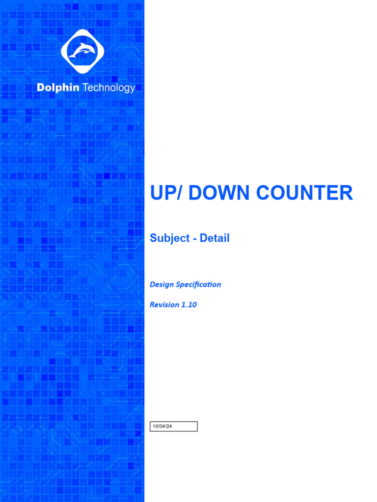 Specification Up Down Counter | PDF | Computing | Electronic Design
