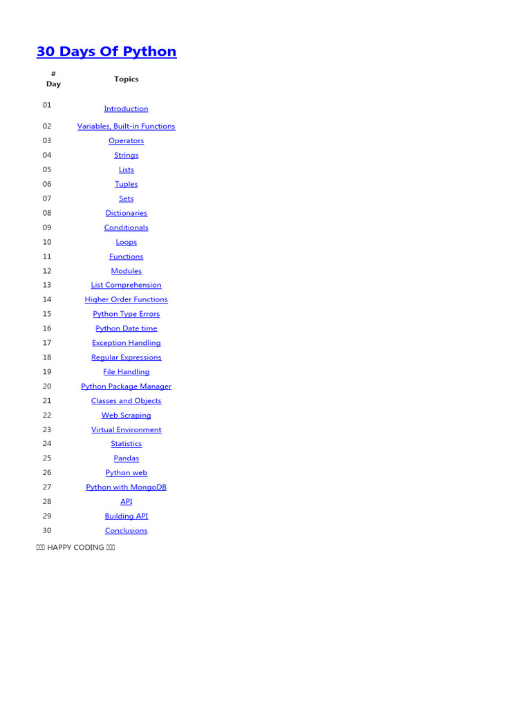 30 Days Of Python Pdf Data Type Boolean Data Type