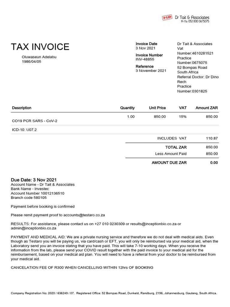 Invoice INV-48855 | PDF | Invoice | Value Added Tax