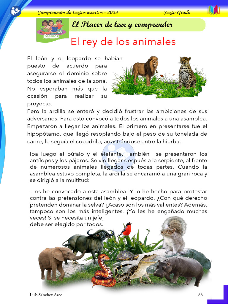 12- El rey de los animales | PDF