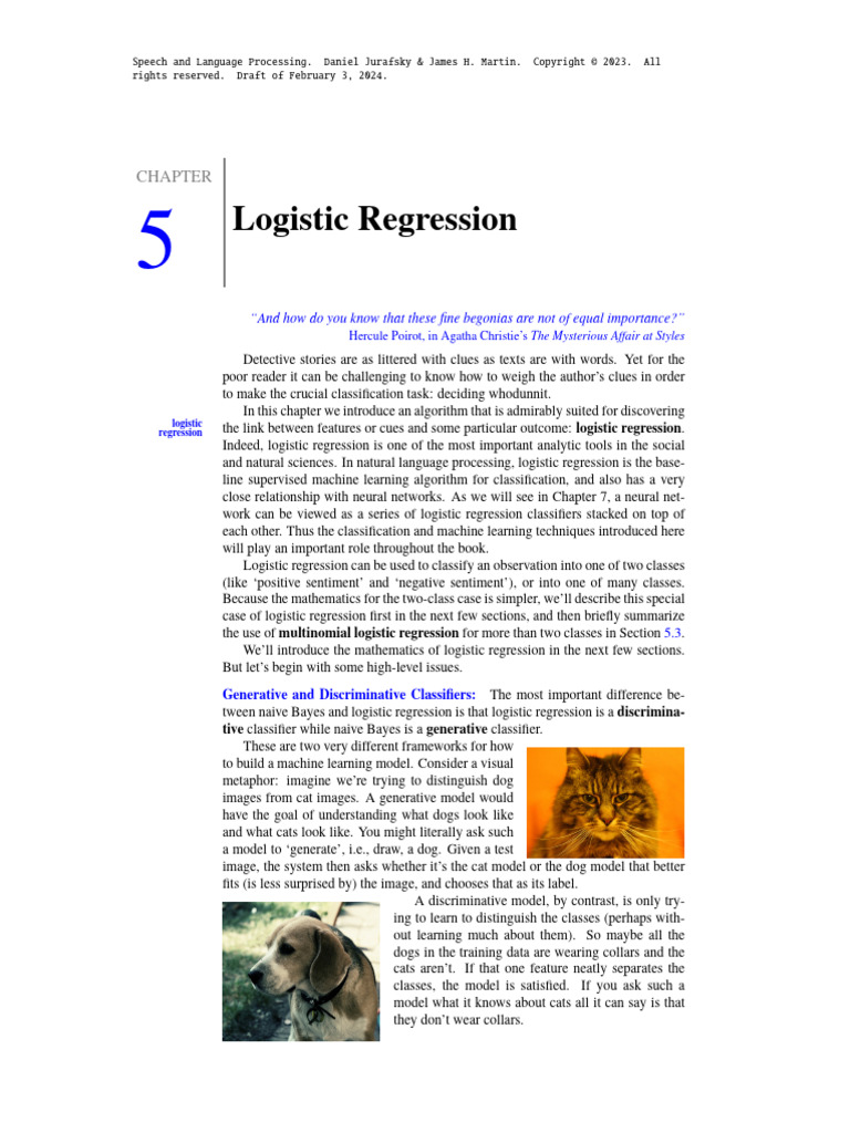 Logistic Regression Notes | PDF | Statistical Classification | Logistic ...