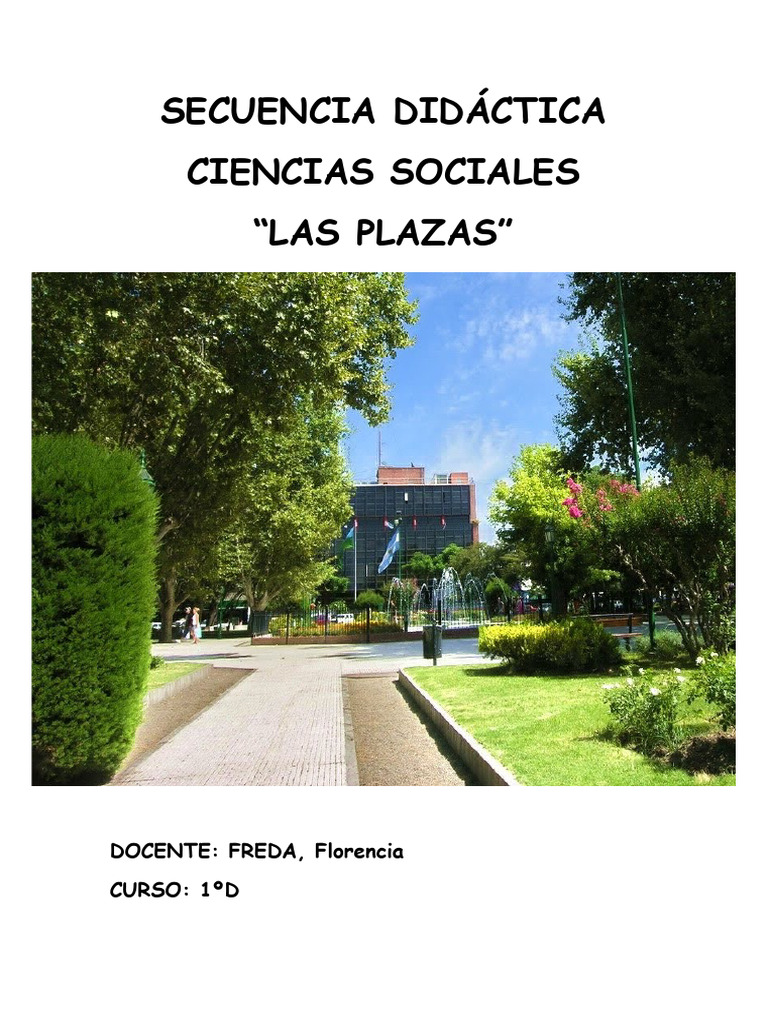 Secuencia Didáctica - Las Plazas | PDF | Sociedad | Buenos Aires
