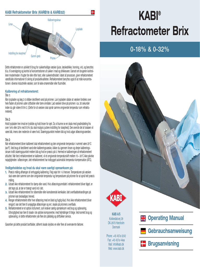 KABIÂ® Refractometer Brix | PDF