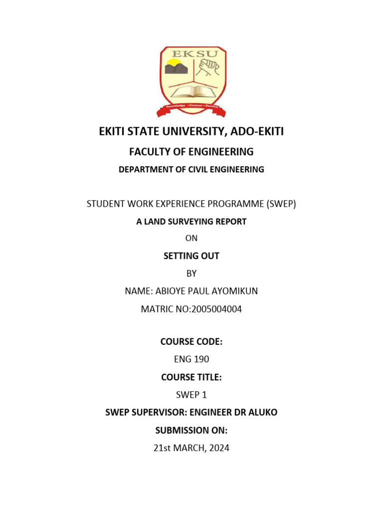 Paul Civil Report | Download Free PDF | Surveying