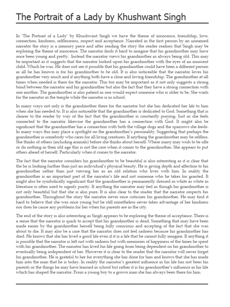 The Portrait of a Lady-critical Analysis | PDF