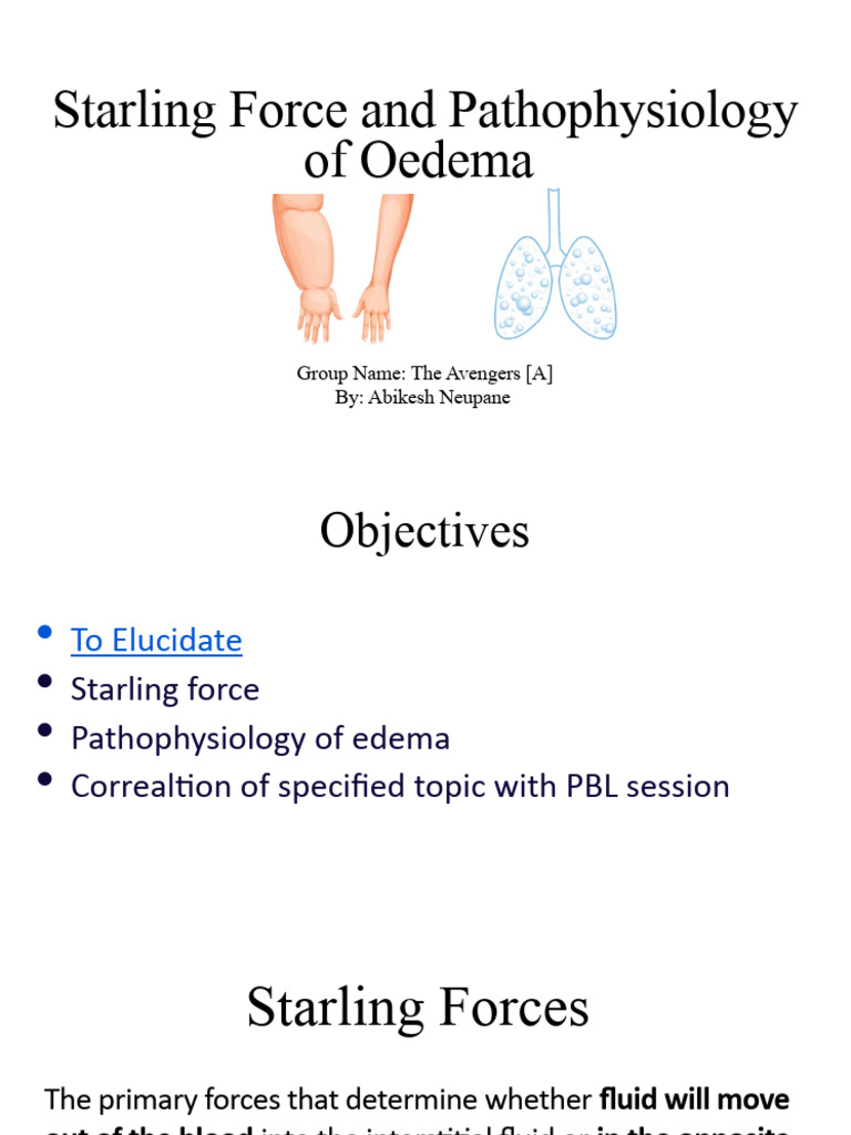 Pathophysiology Of Edema Pdf Edema Lymph