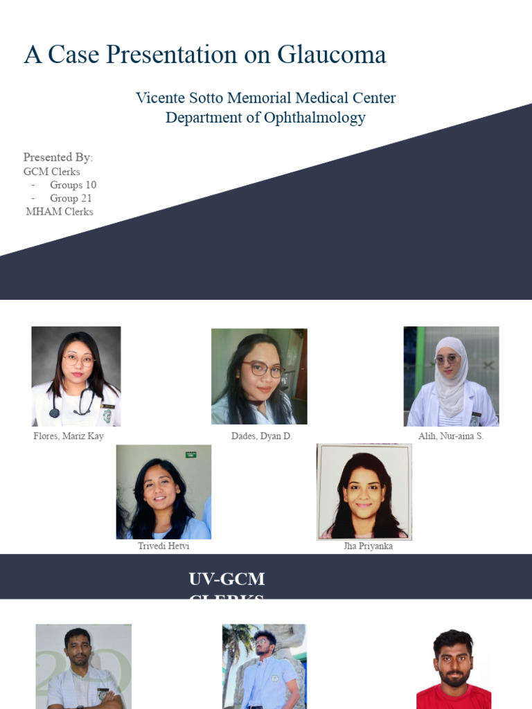Patient Debalocos, Case Presentation | PDF | Glaucoma | Clinical Medicine