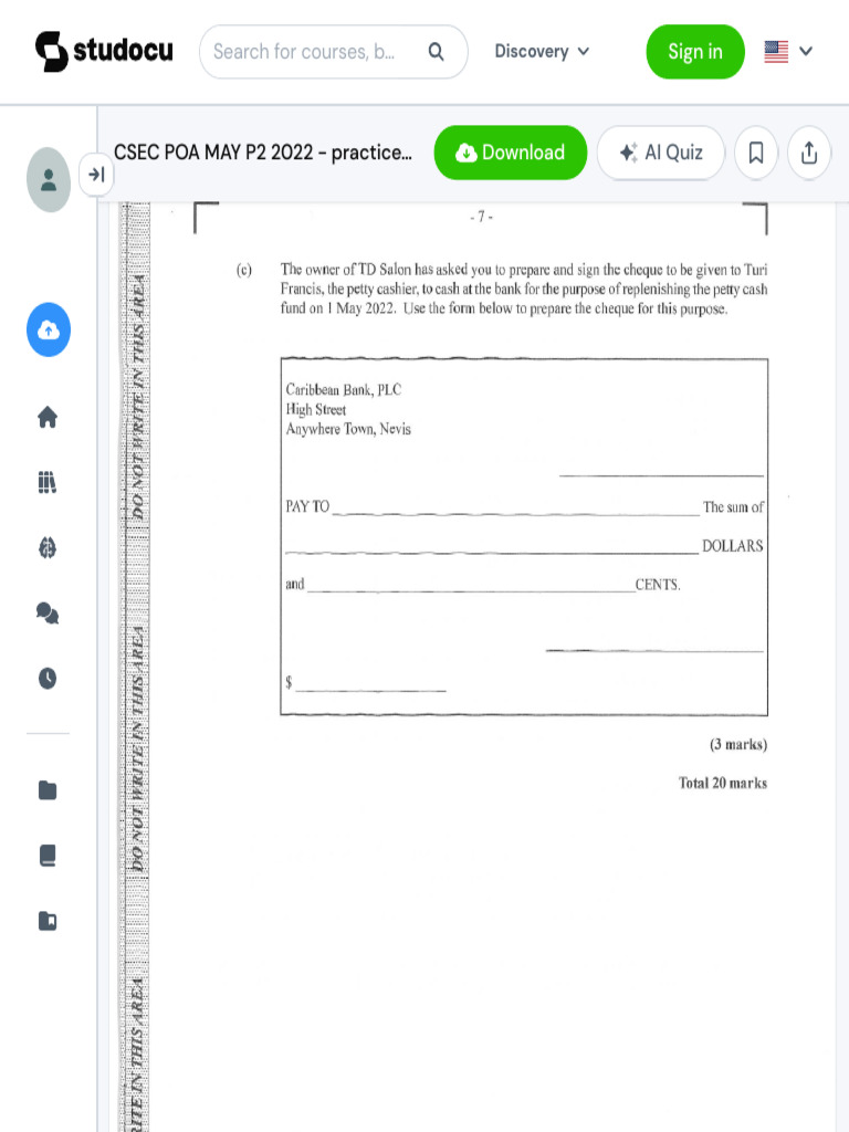 CSEC POA MAY P2 2022 - Practice Paper From Future Knowledge - Advance ...