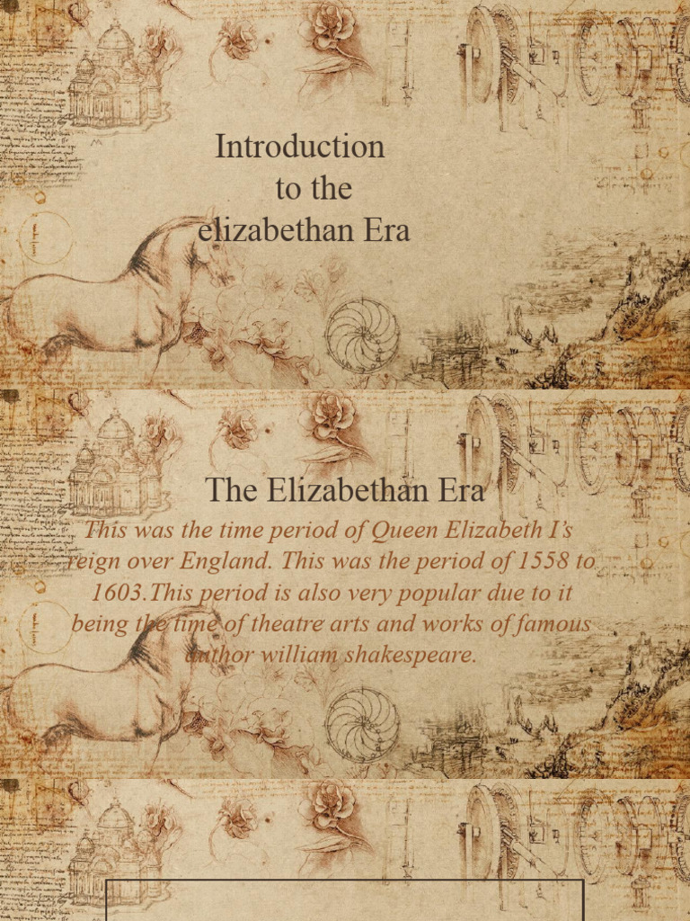 Introduction The The Elizabethan Era | PDF | Elizabethan Era | Clothing