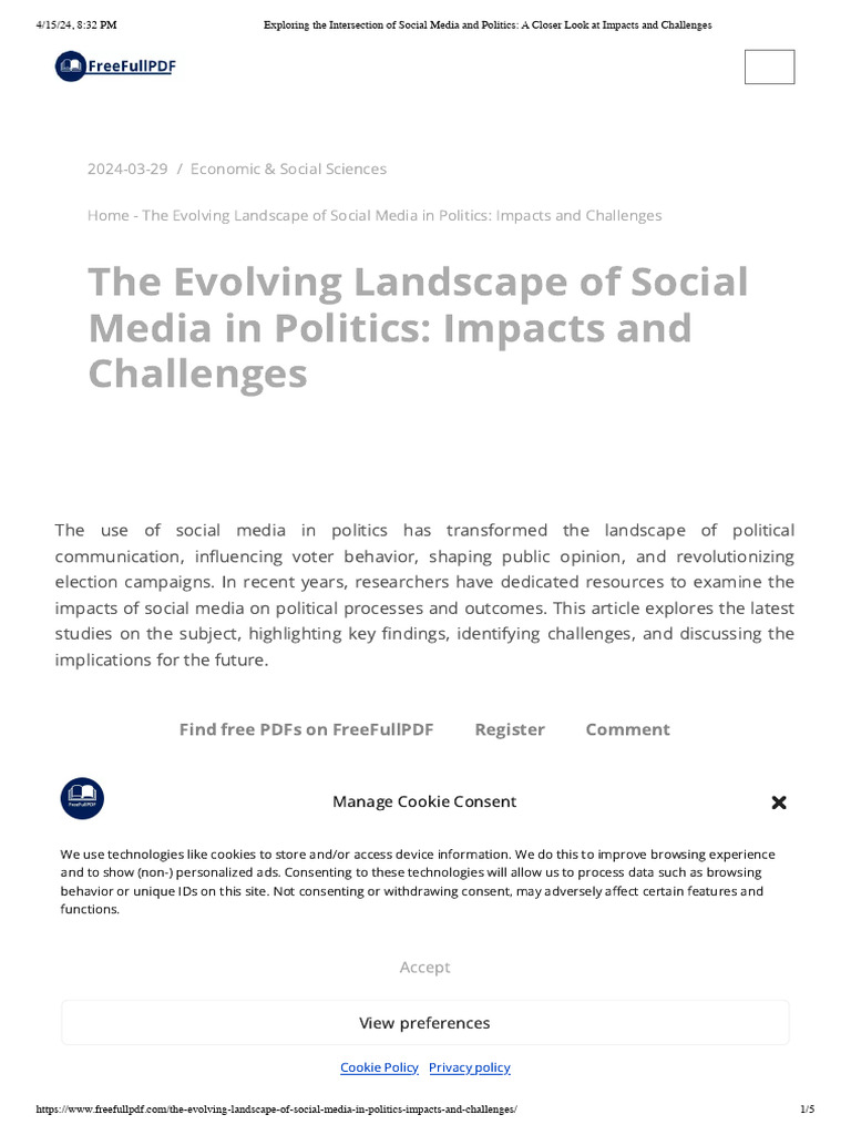 Exploring The Intersection of Social Media and Politics - A Closer Look ...