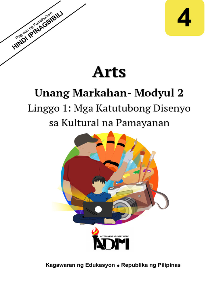 Arts4_q1_module 2_mga katutubong disenyo sa kultural na pamayanan_v3 | PDF