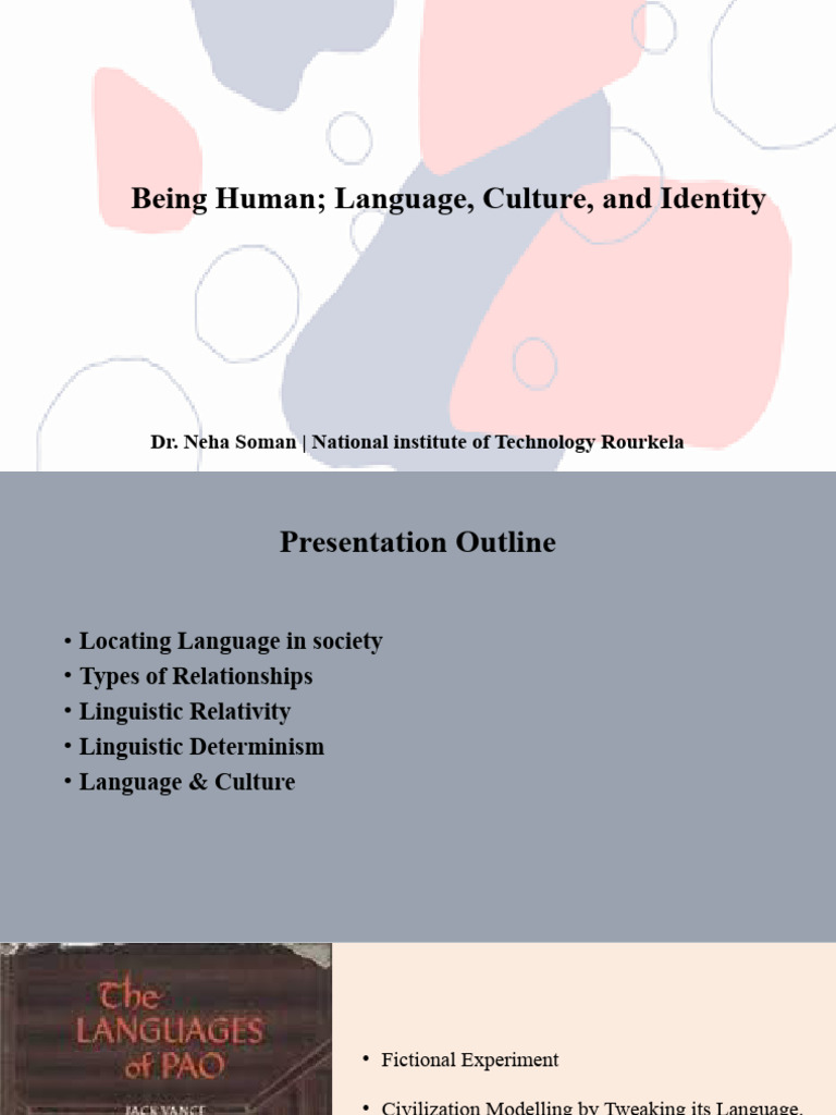 Being Human Language & Identity | PDF | Liberal Arts Education | Linguistics