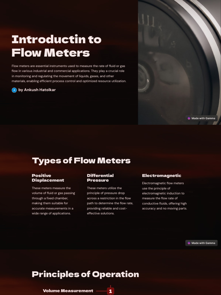 Introduction to Flow Meters and Types | PDF | Flow Measurement | Fluid ...