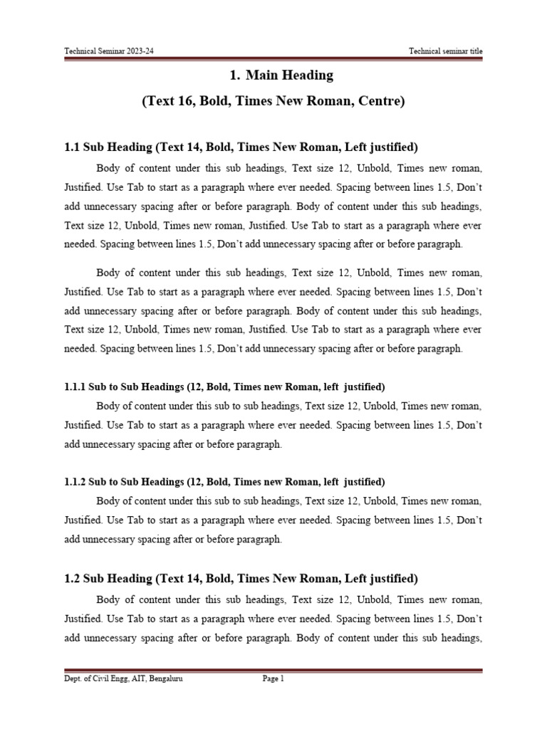 Report Pages Template Pdf Paragraph Geotechnical Engineering